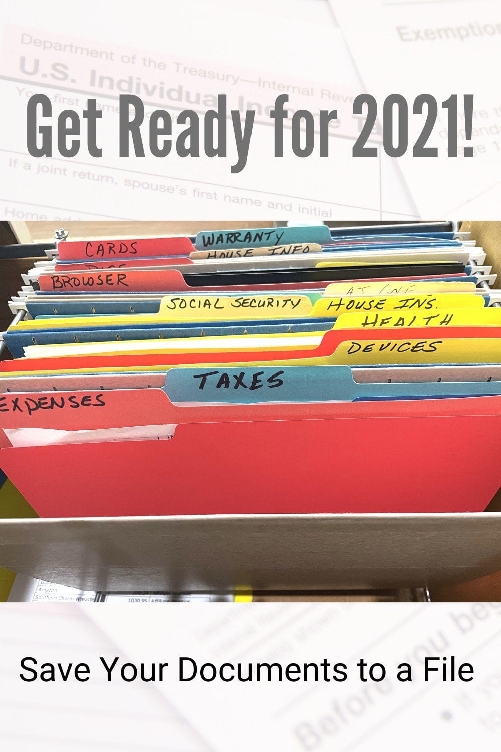 Tax Record Storage | Jeannie Pence
