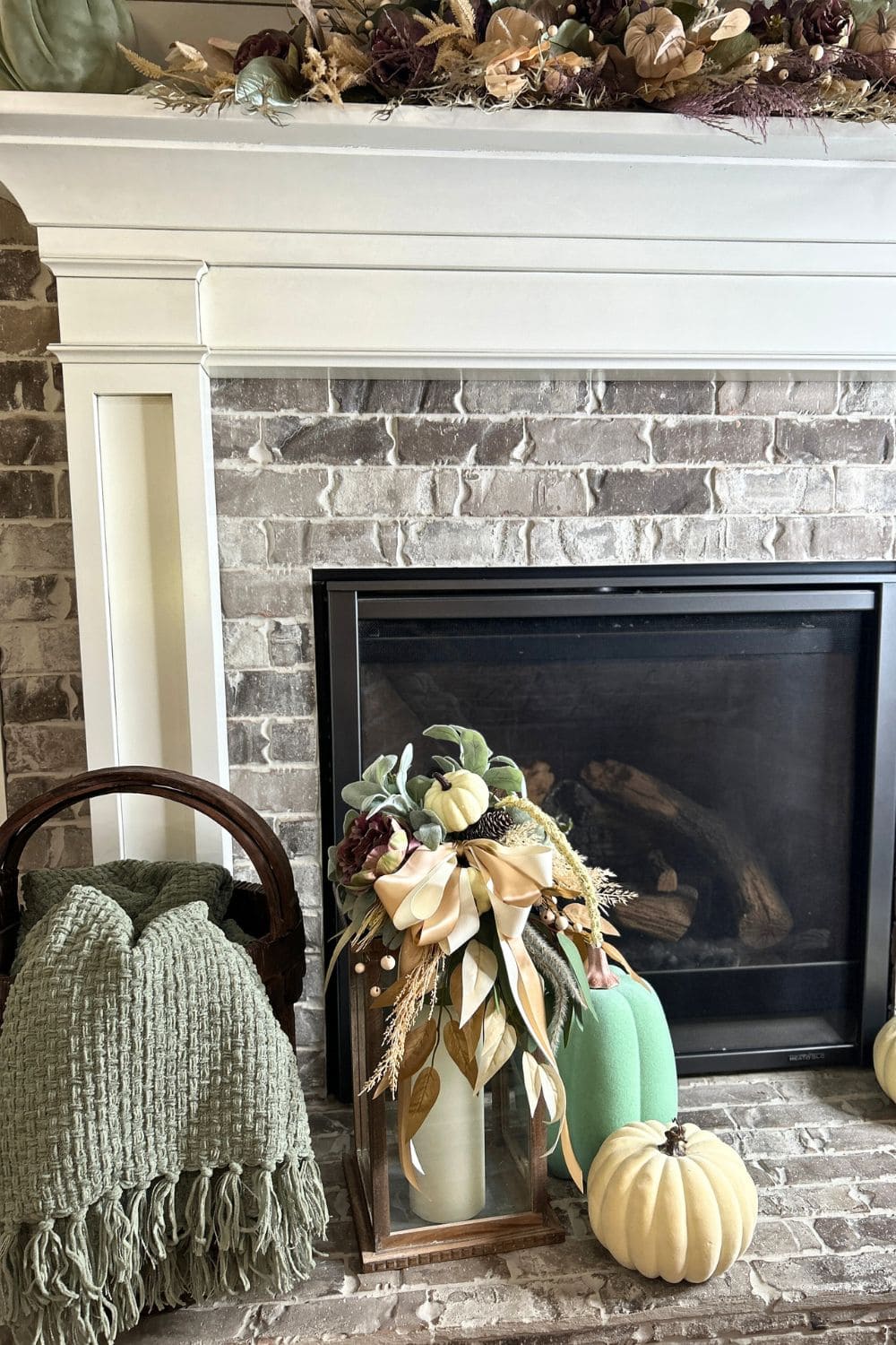 Create a DIY Fall Lantern Topper Using Leftover Floral Picks | Jeannie ...