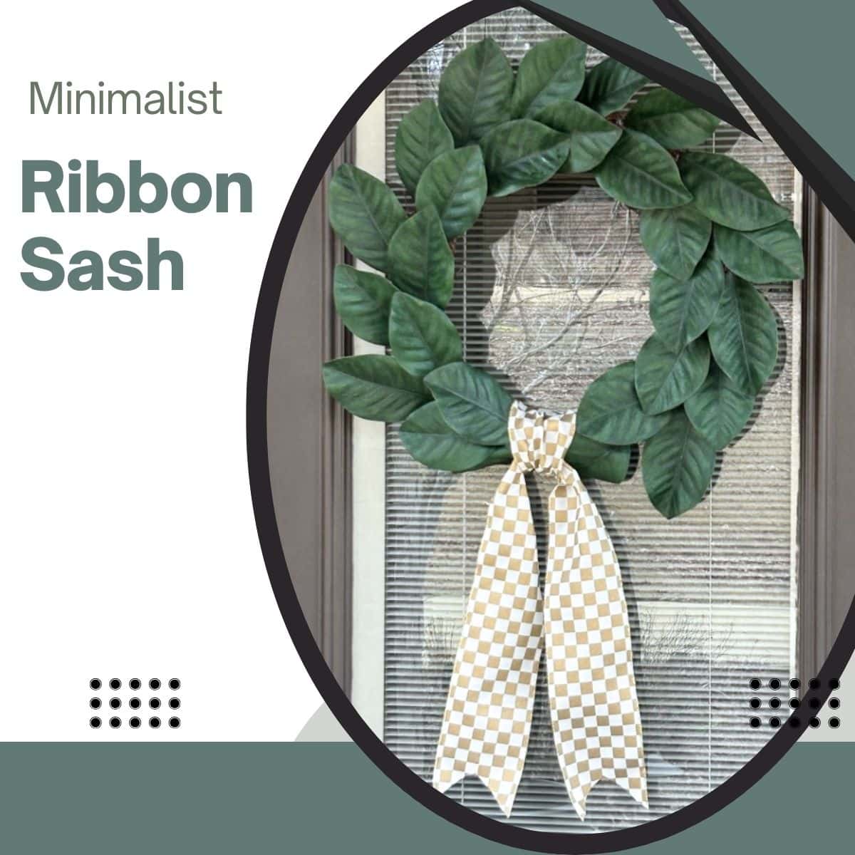 How to Make a Ribbon Sash for a Wreath (That Looks Tied On) | Jeannie Pence